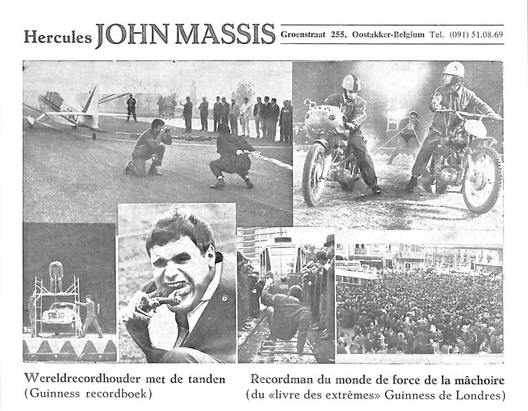 Original black & white photograph of strongman and teeth-acrobat John ...