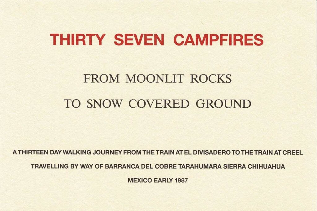 Hamish Fulton 1988 Galerie Tanit Invitation. – 1988 – out of stock